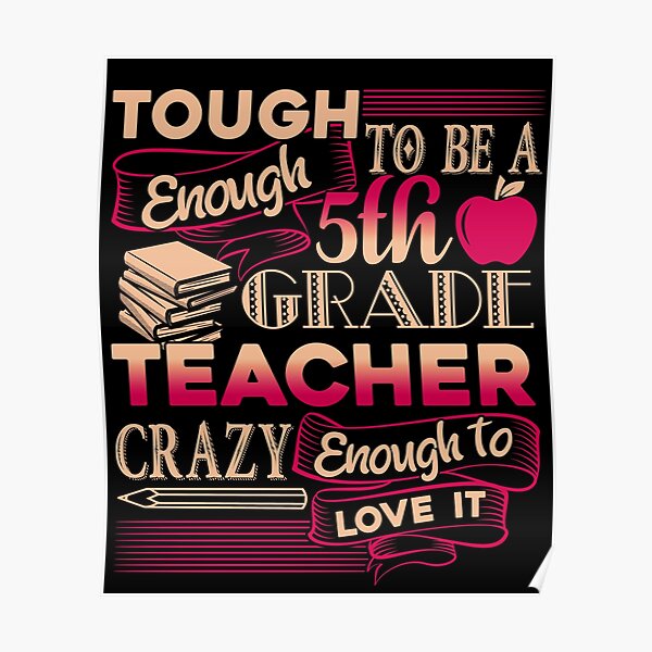 Póster «Maestra de 5to grado - Maestra orgullosa de 5to grado» de ...