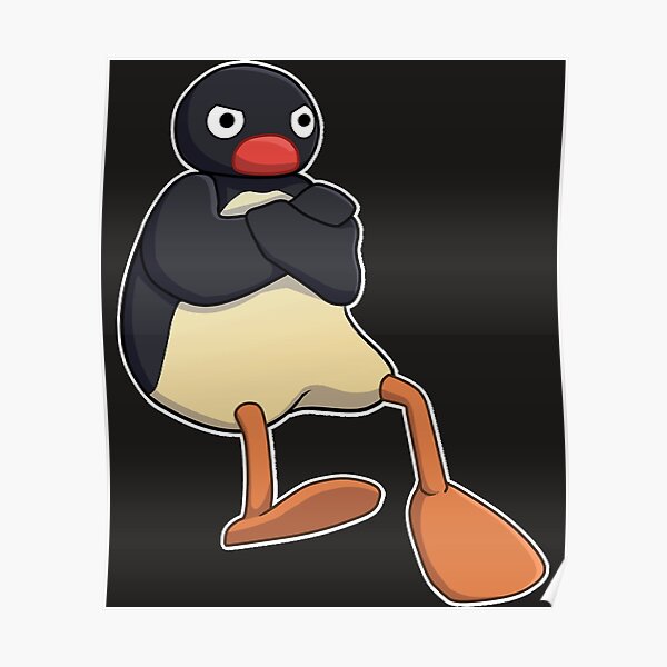 "Angry Pingu" Poster for Sale by MelanieMcferrin | Redbubble