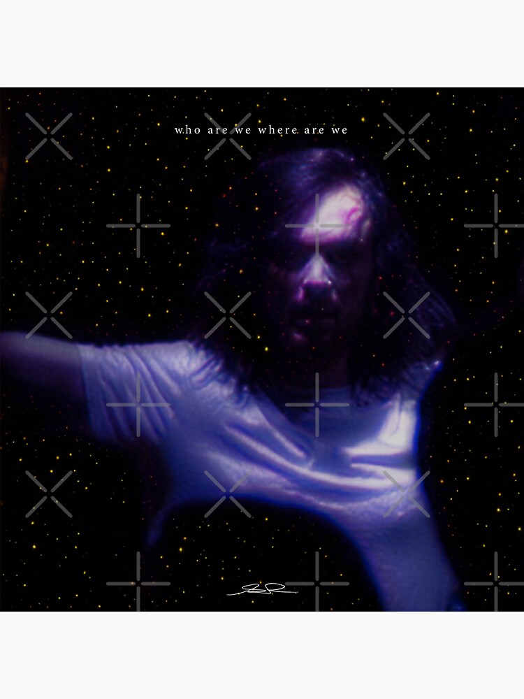 "Cosmic Man II — "Who Are We Where Are We" Collection" Sticker for Sale ...