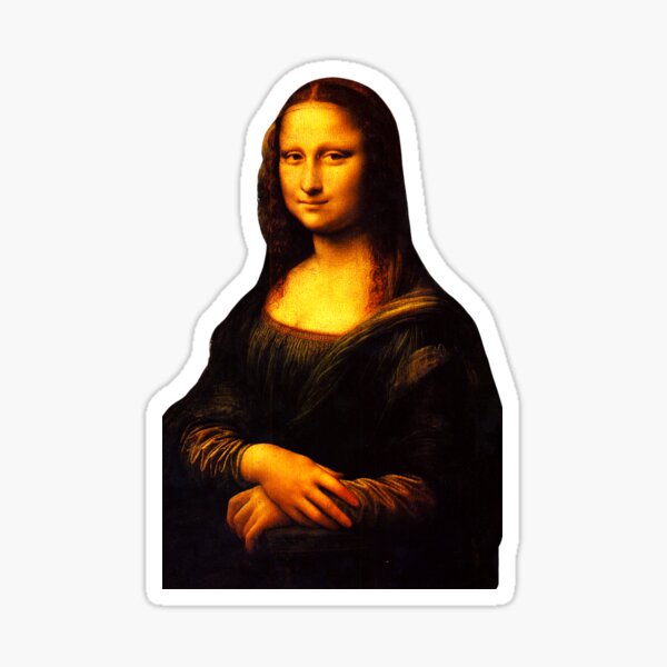 "Mona Lisa" Sticker for Sale by LittleElysium | Redbubble