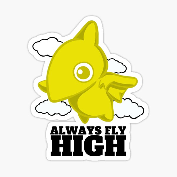 "Always fly high pterosaur" Sticker for Sale by tmyb | Redbubble