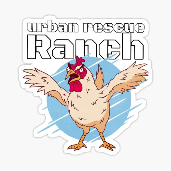 "Urban Rescue Ranch " Sticker for Sale by QualityAppearas | Redbubble
