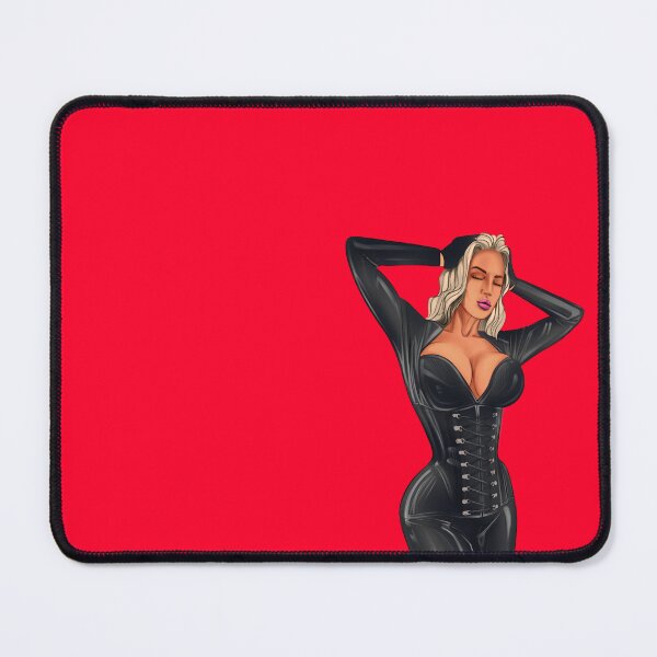 "Sexy woman in latex" Mouse Pad for Sale by Marko Micic | Redbubble