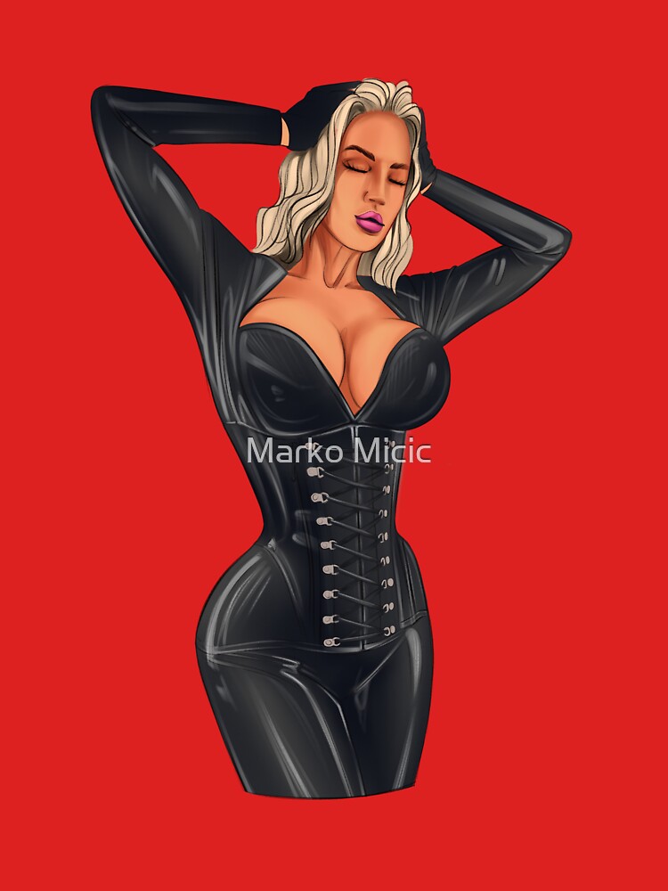 "Sexy woman in latex" Essential T-Shirt for Sale by Marko Micic | Redbubble