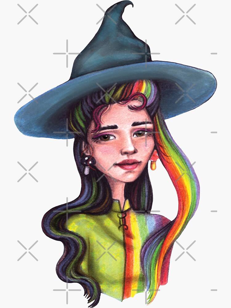 "Gemini Witch 4" Sticker for Sale by RalucaIov | Redbubble