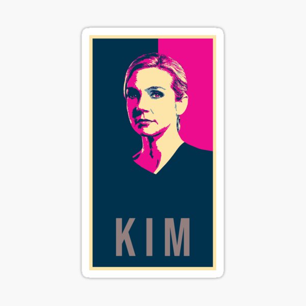 " Illustration Pop Art Kim" Sticker for Sale by VikingZen | Redbubble