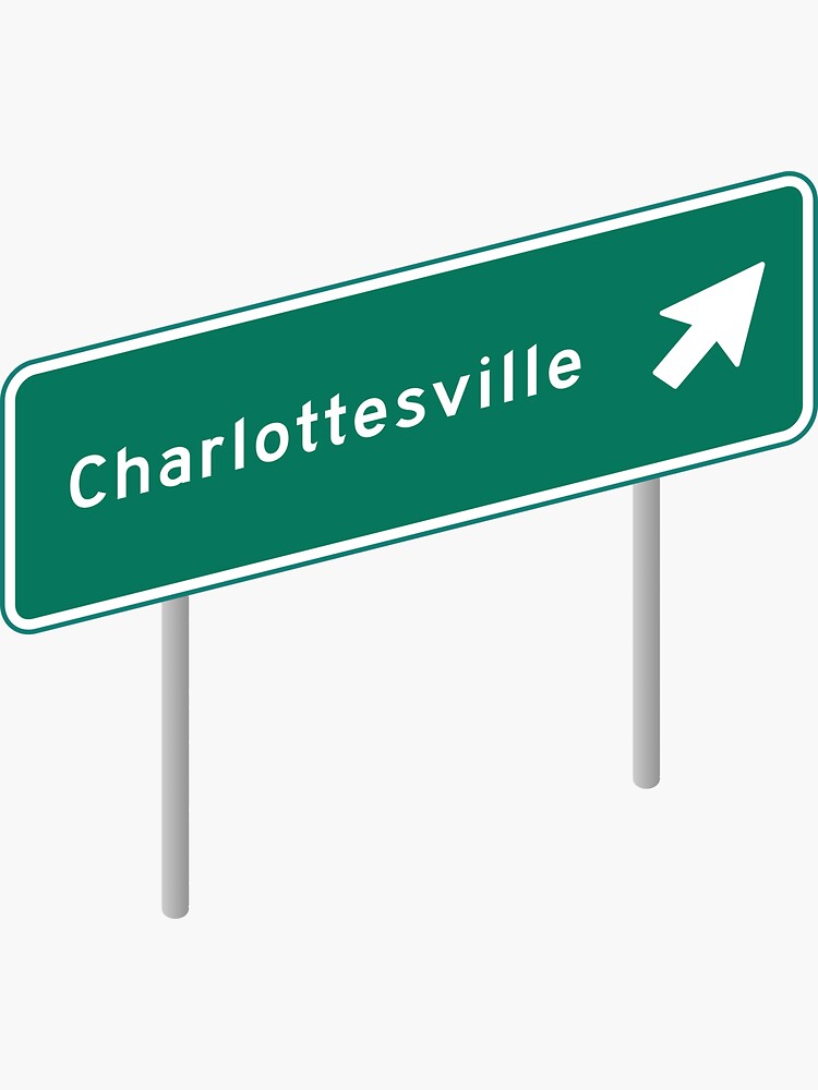 "Charlottesville" Sticker for Sale by WordsMaps | Redbubble