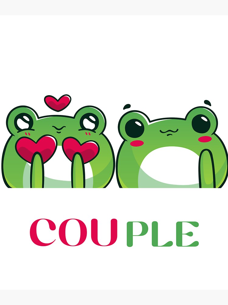 "Frog Couple " Sticker for Sale by sachya | Redbubble