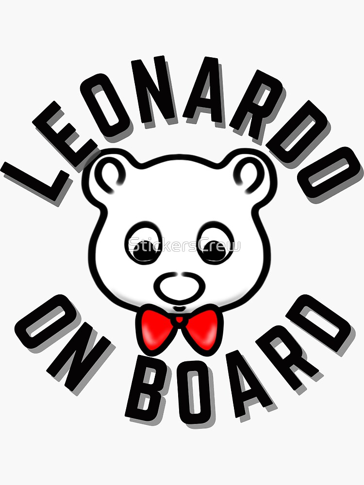 "Leonardo On Board Sticker" Sticker for Sale by StickersCrew | Redbubble