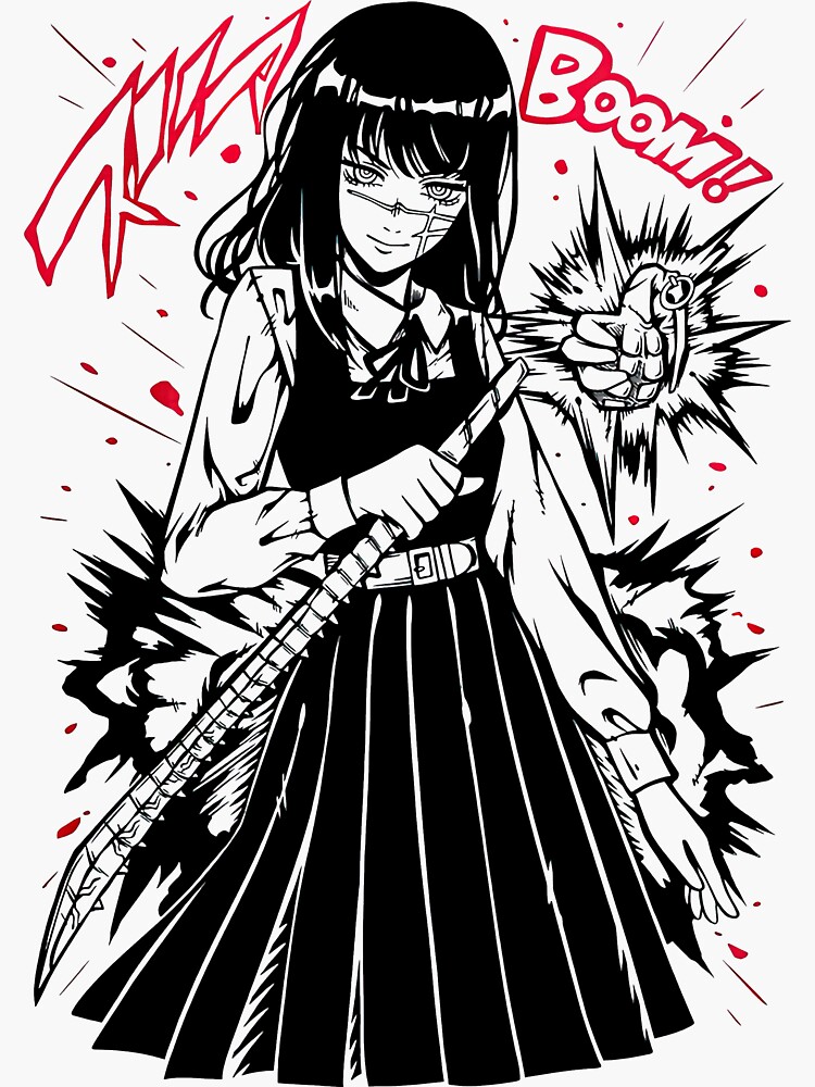 "Asa Mitaka Chainsaw Man" Sticker for Sale by Gatinete | Redbubble