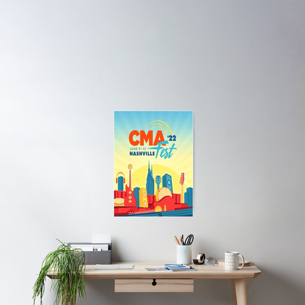 "Music CMA Fest 2022" Poster for Sale by Lindawin | Redbubble