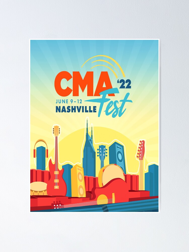 "Music CMA Fest 2022" Poster for Sale by Lindawin | Redbubble
