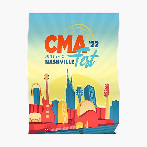 "Music CMA Fest 2022" Poster for Sale by Lindawin | Redbubble