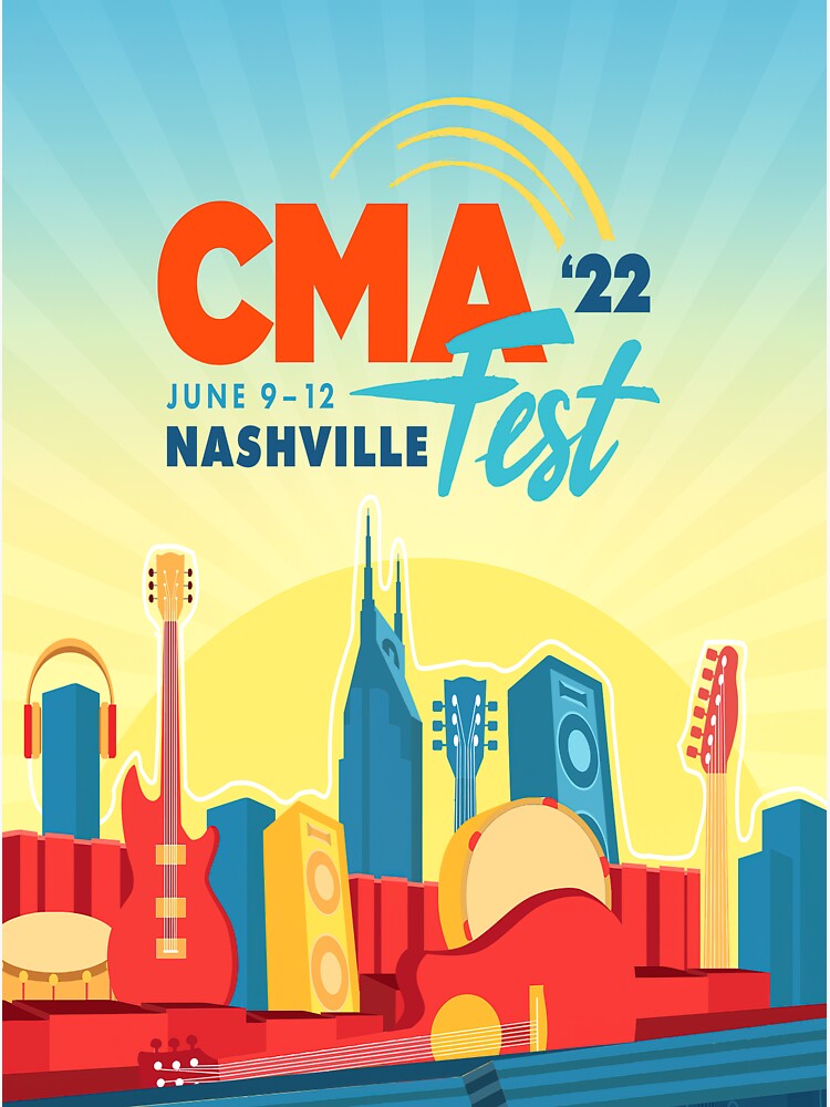 "Music CMA Fest 2022" Sticker for Sale by Lindawin | Redbubble