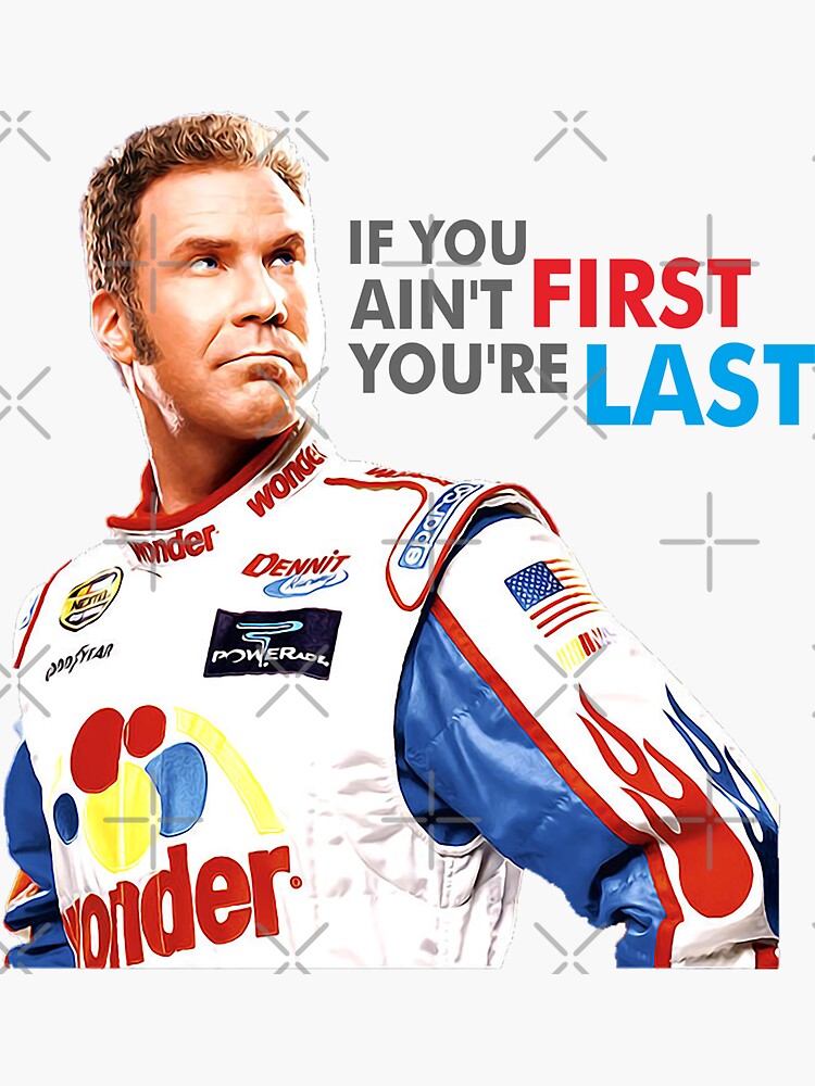 "racing will ferrell" Sticker for Sale by Paisleyord | Redbubble