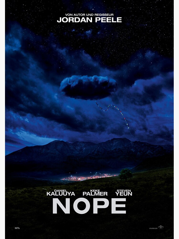 "Nope Poster 2022" Sticker for Sale by queenparame | Redbubble