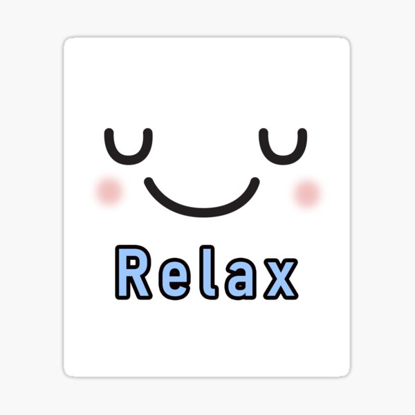 "Relax emoji" Sticker for Sale by LetsShopping786 | Redbubble