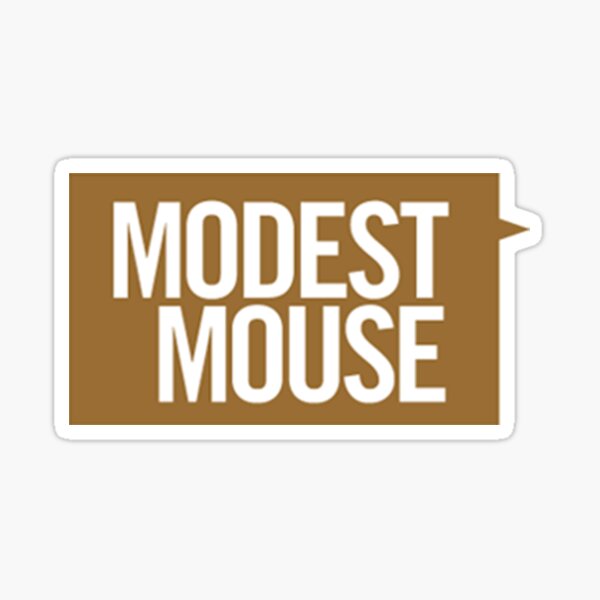 "Modest Mouse logo" Sticker for Sale by RolandHebert78 | Redbubble