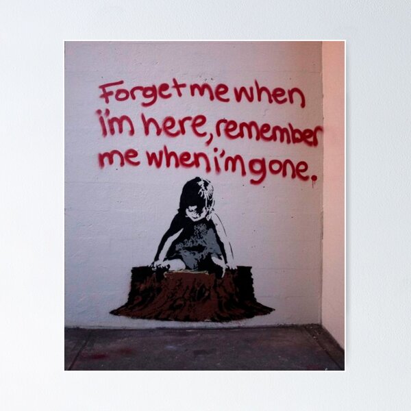 "Bansky street art " Poster for Sale by sranje | Redbubble