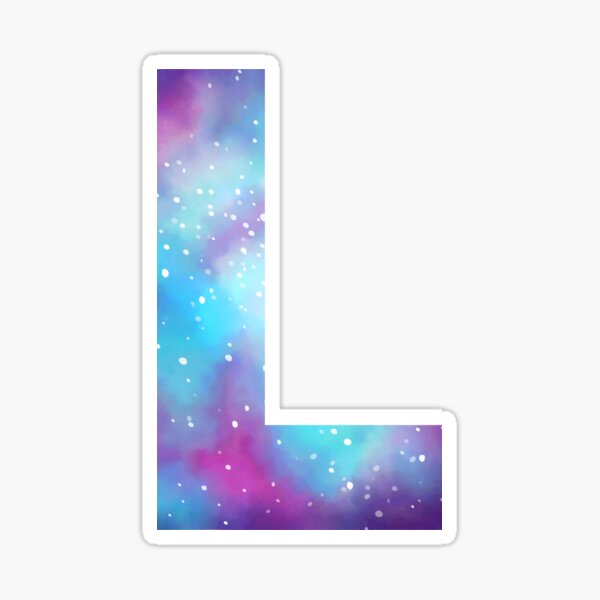 "Letter L galaxy" Sticker for Sale by PanyaCreative | Redbubble