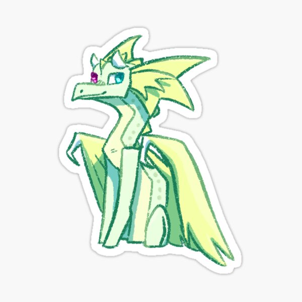 "Zinnia the rainwing wof OC" Sticker for Sale by Calladoodles | Redbubble