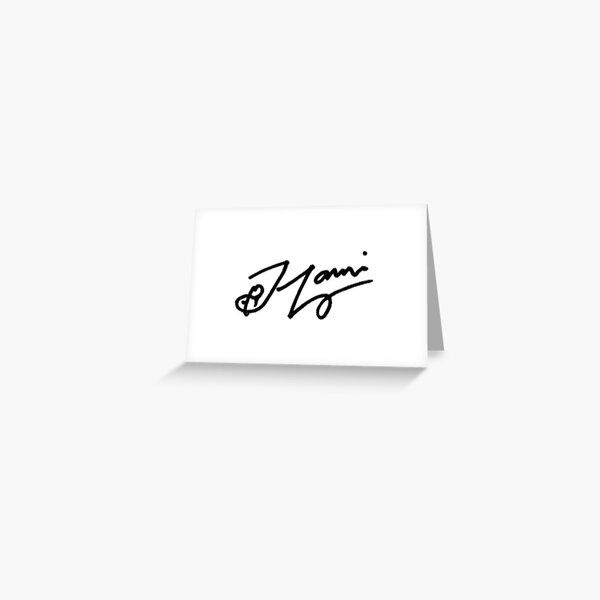 "NewJeans Pham Hanni Signature 뉴진스 하니 " Greeting Card for Sale by ...