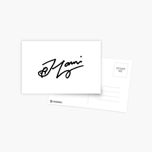 "NewJeans Pham Hanni Signature 뉴진스 하니 " Postcard for Sale by ...