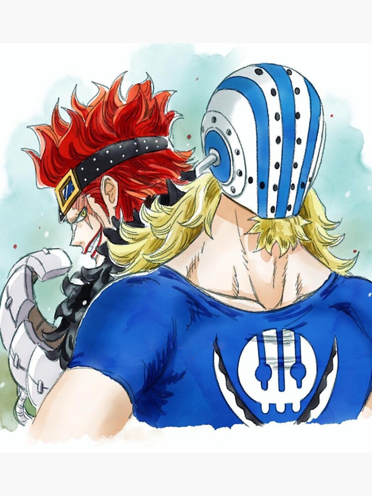 "One Piece Eustass Captain Kid And Killer Classic T-Shirt" Sticker for ...