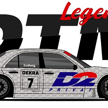 "W202 DTM LEGENDS" Sticker for Sale by shketdesign | Redbubble