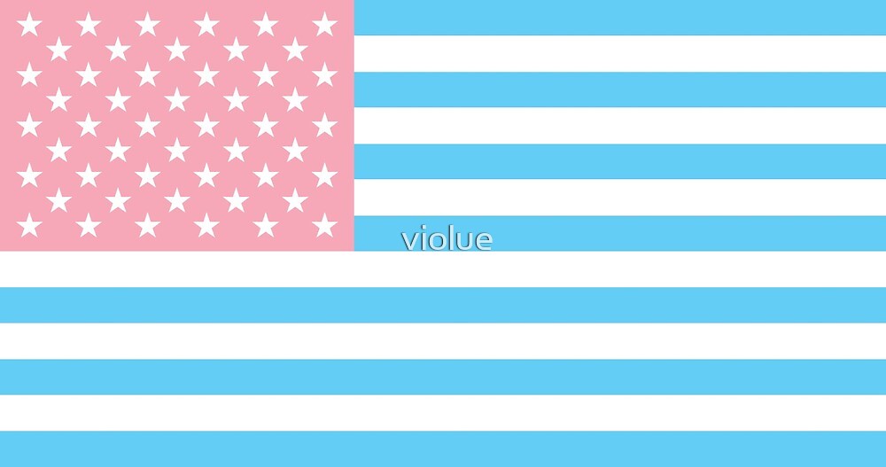 "Trans American Flag" by violue | Redbubble