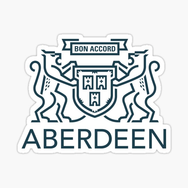 "Aberdeen logo" Sticker for Sale by jaywinston | Redbubble