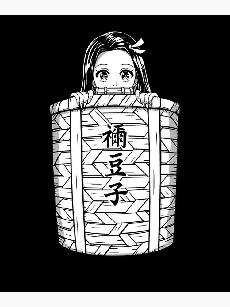 "Nezuko in the basket DS " Poster for Sale by Ranmacdonald | Redbubble