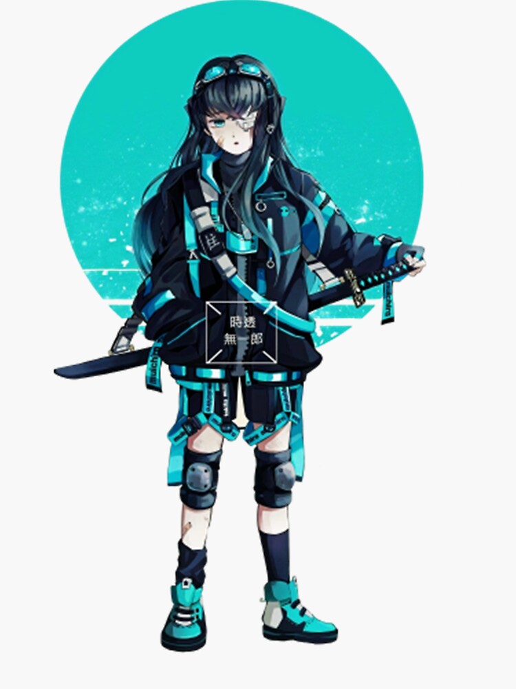 "Muichiro Tokito DS " Sticker for Sale by Ranmacdonald | Redbubble