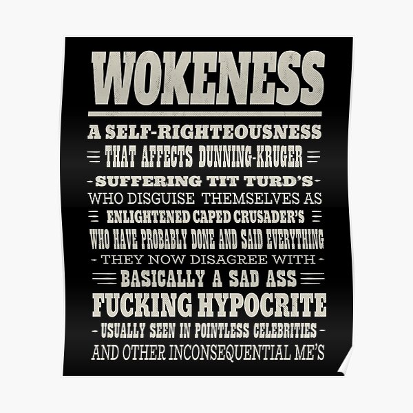 "WOKENESS - ECRU" Poster for Sale by Delapits | Redbubble