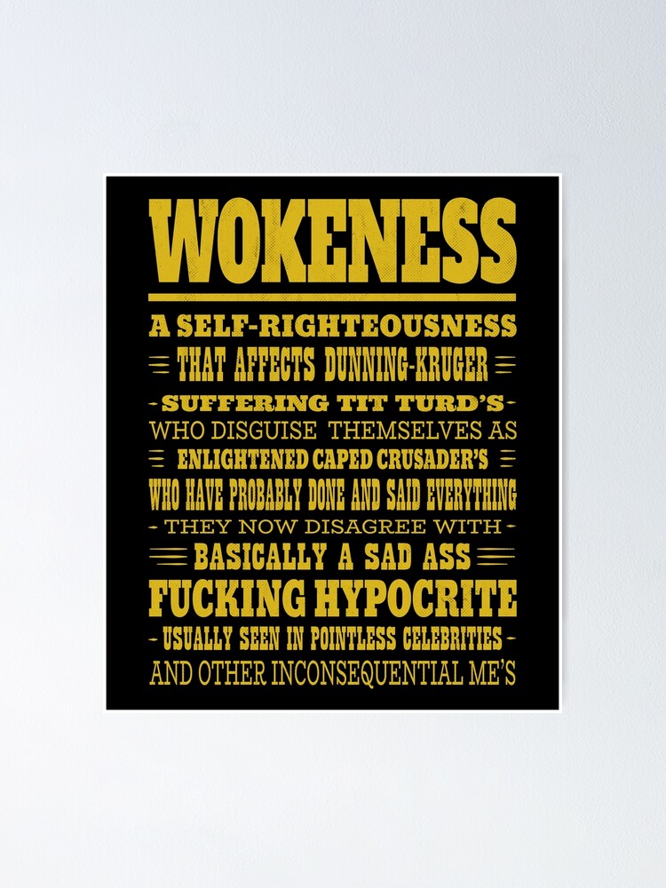 "WOKENESS - GALLIANO" Poster for Sale by Delapits | Redbubble