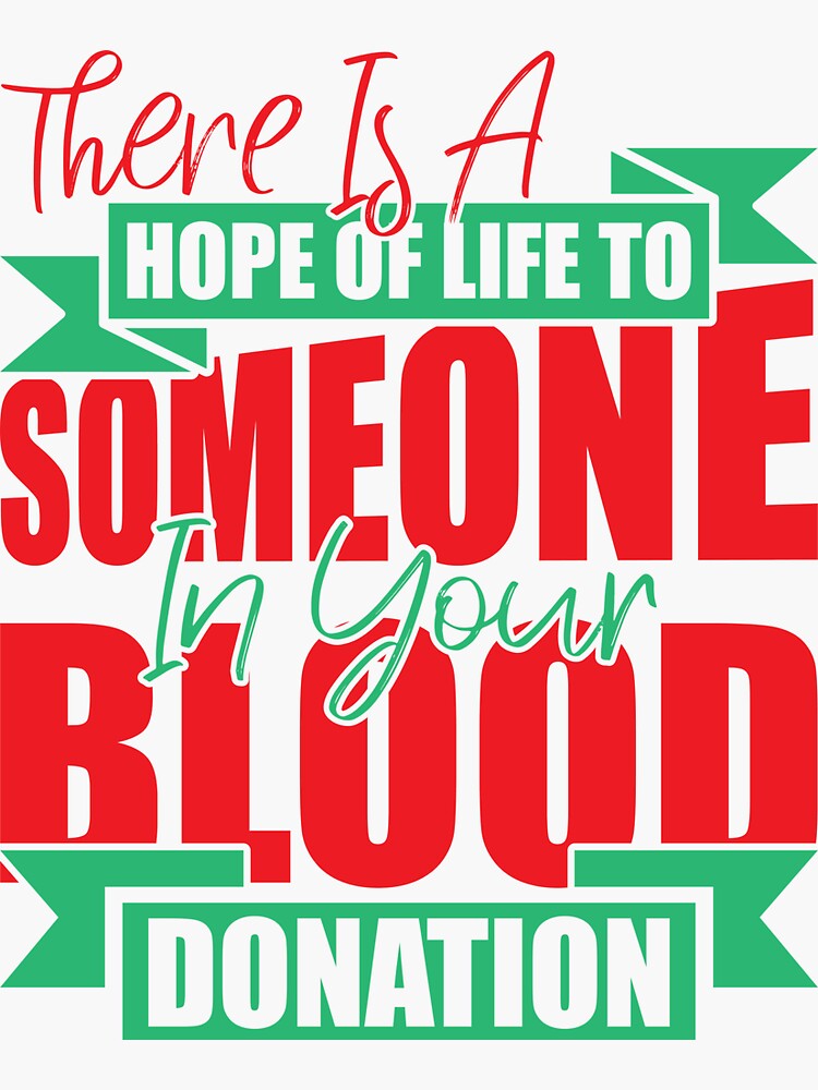 "1314 World-Blood-Donor-Day-tshirt" Sticker for Sale by OitaGodo ...