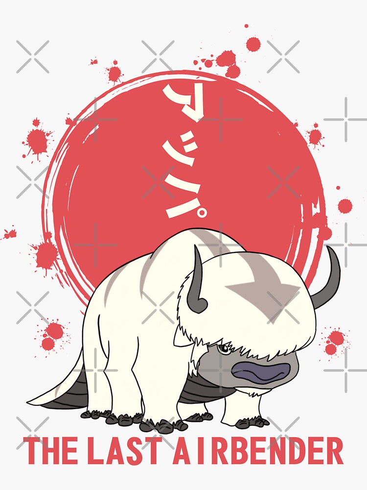 "Appa The Last Airbender" Sticker for Sale by Rhitme | Redbubble