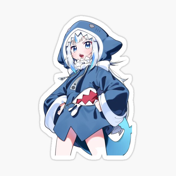 "gawr gura" Sticker for Sale by lara-kli | Redbubble