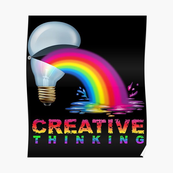"Creative Thinking" Poster for Sale by lightidea | Redbubble