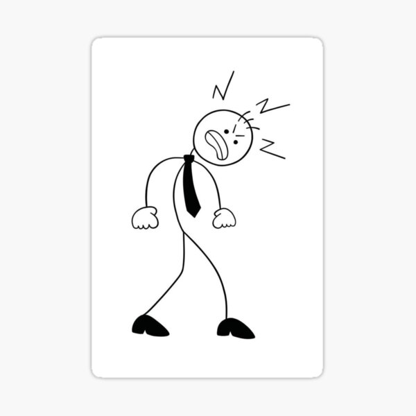 "stickman" Sticker for Sale by malta-bella | Redbubble