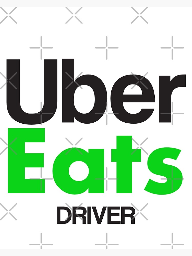 "Uber eats driver" Poster for Sale by SavageBrand | Redbubble
