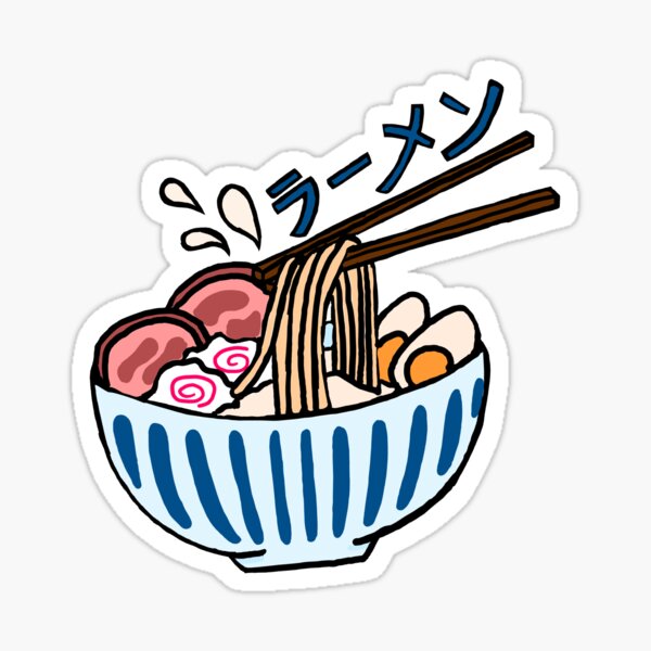 "Ramen slurp" Sticker for Sale by ebb- | Redbubble