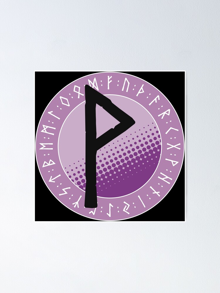 "Wunjo (Joy) - Viking Runes and Runic Symbols" Poster for Sale by ...