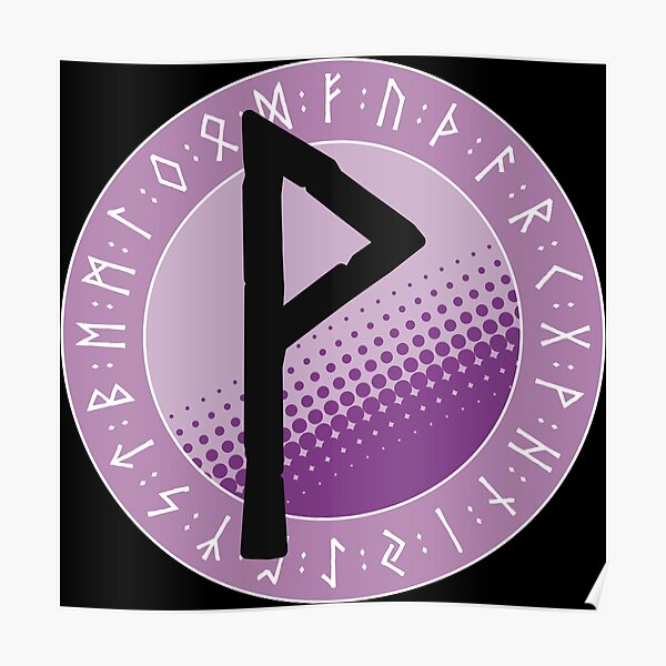 "Wunjo (Joy) - Viking Runes and Runic Symbols" Poster for Sale by ...