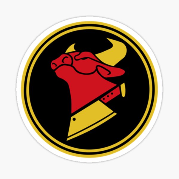 "cow chop " Sticker for Sale by ArtsyOverload | Redbubble