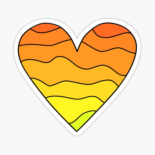 "Cute Heart Illustration" Sticker for Sale by RJdesigns243 | Redbubble