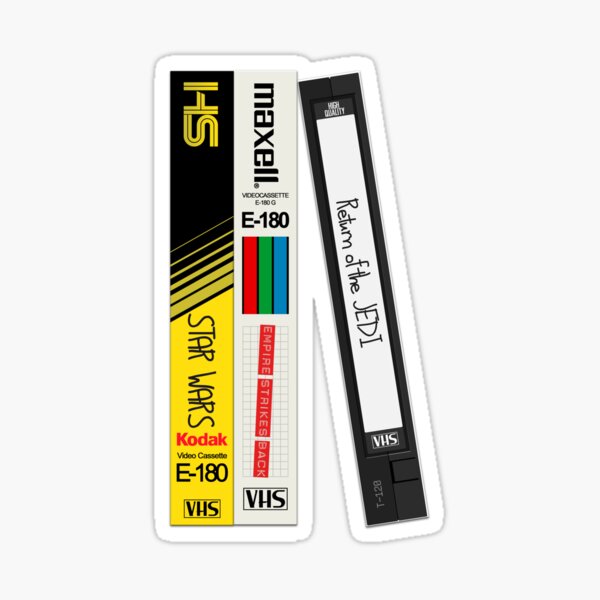 "Space Opera Trilogy Retro VHS" Sticker for Sale by ShopOfGeek | Redbubble