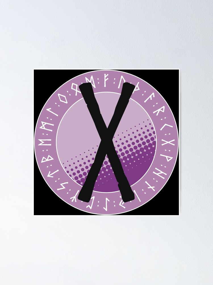 "Gebo (Gift) - Viking Runes and Runic Symbols" Poster for Sale by ...