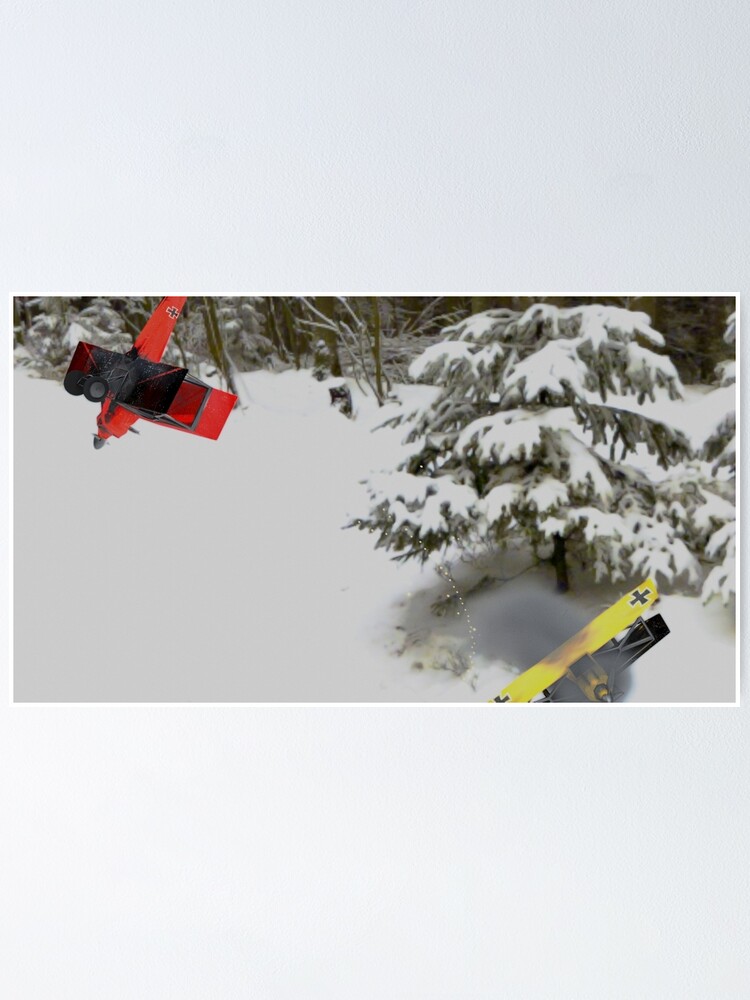 "3D_Fighter_Plane_SNOW_Dogfight_D" Poster for Sale by ConVinceDesigns ...