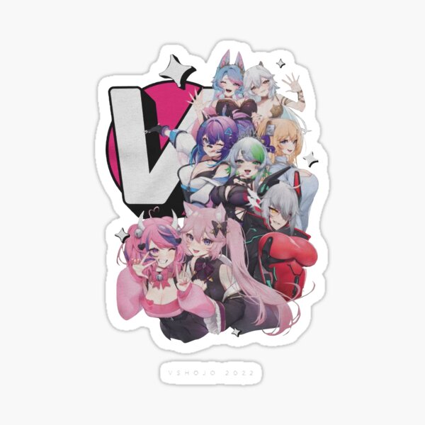 "vshojo" Sticker for Sale by SimoneMillet | Redbubble